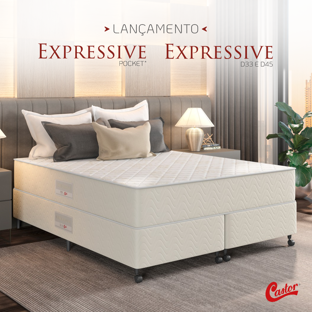 Lançamento Expressive: conheça os novos colchões da Castor - Colchões ...